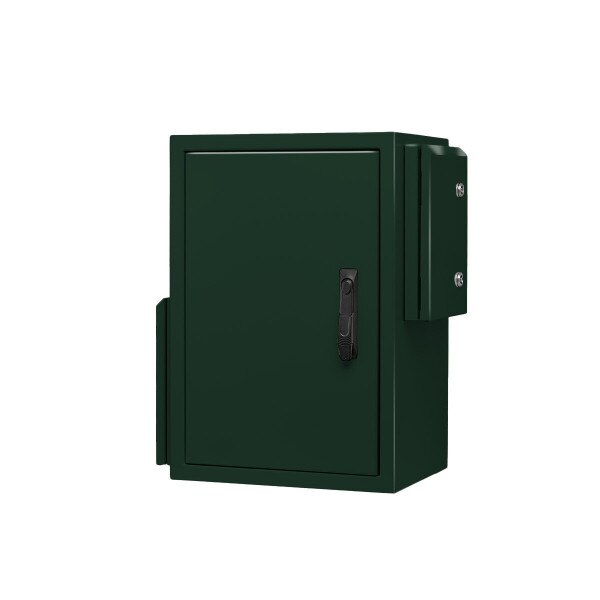 Field Cabinet 700H x 600W x 325D IP55 Moss Green, Ventilated