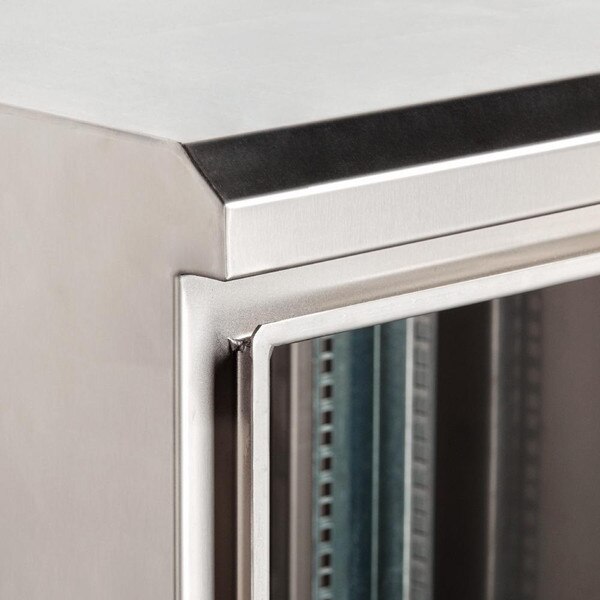 316 Stainless Steel 19" Data Rack 24U/RU 1200H x 600W x 800D IP66