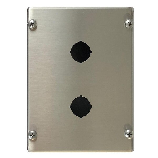 316 Stainless Steel Pushbutton Enclosure 2 Hole IP66